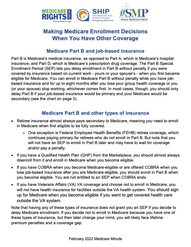 SHIP Counseling (Help Understanding Health Insurance Coverage ...